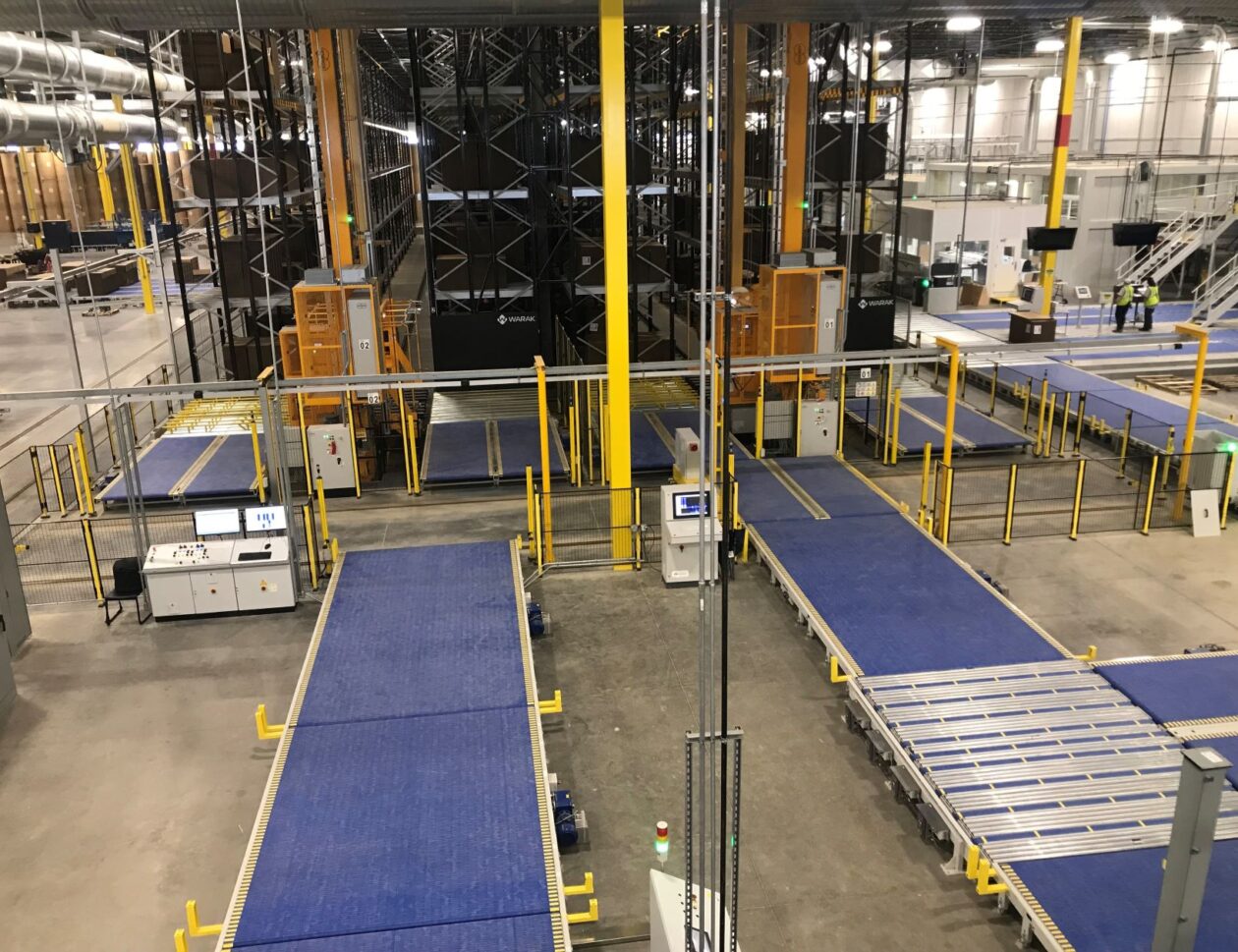 Vertical intermediate warehouse for Saica Pack Hamilton, Ohio (USA) - Warak